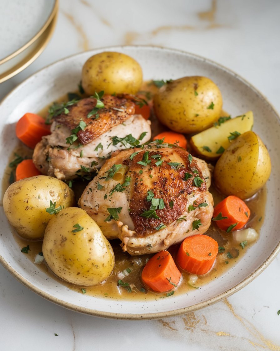 Juicy Instant Pot Chicken & Potatoes Recipe – dailykitchenbites.com